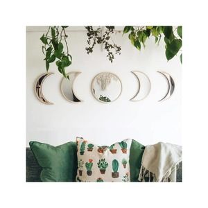 WILA | Accents | 5 Piece Set Moon Shaped Mirror Boho Home Decor | Poshmark